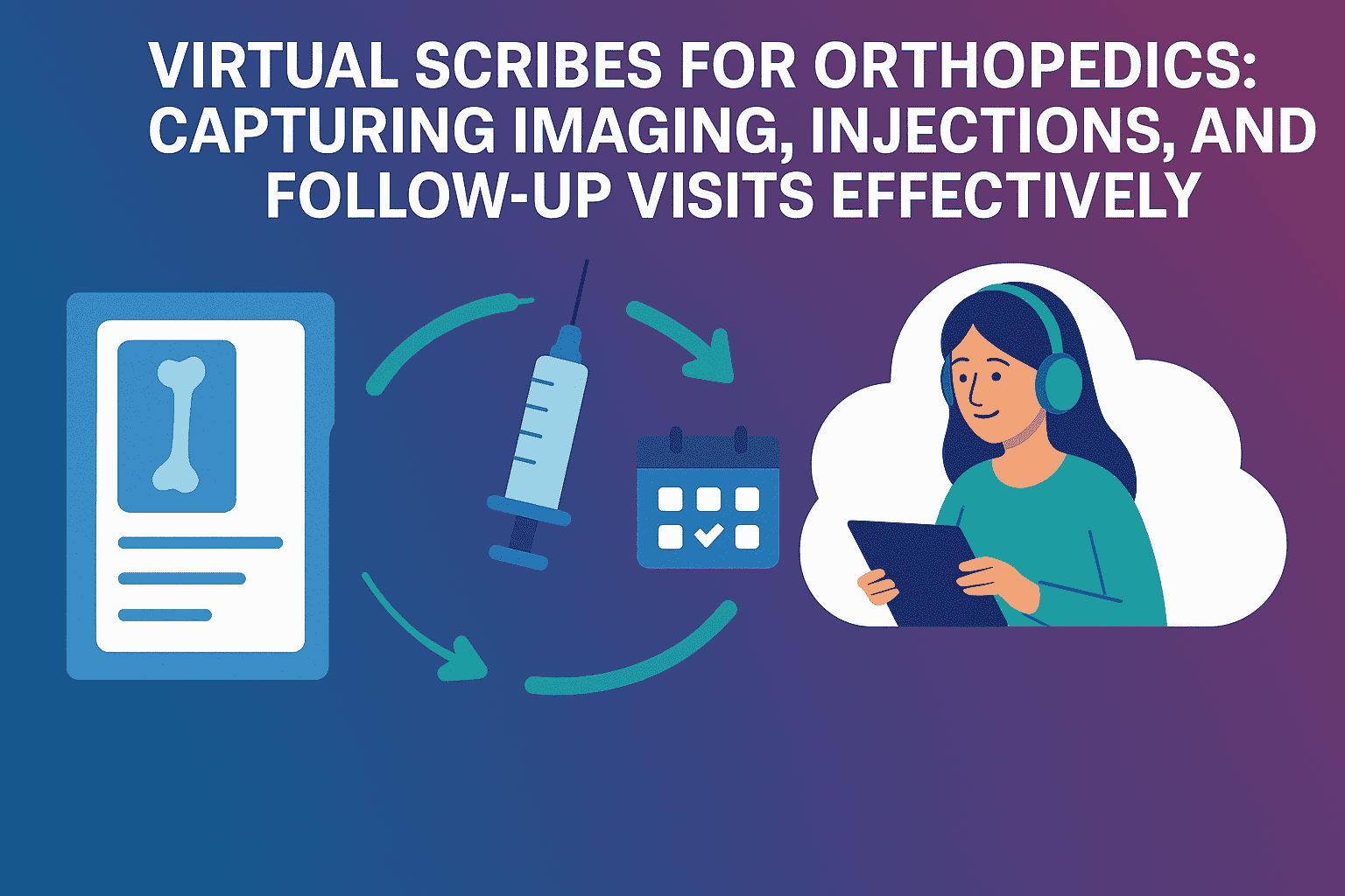 Virtual Scribes For Orthopedics: Capturing Imaging, Injections & Follow-Ups